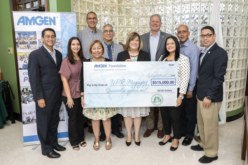 Amgen dona $515 mil al RUM – Universidad de Puerto Rico