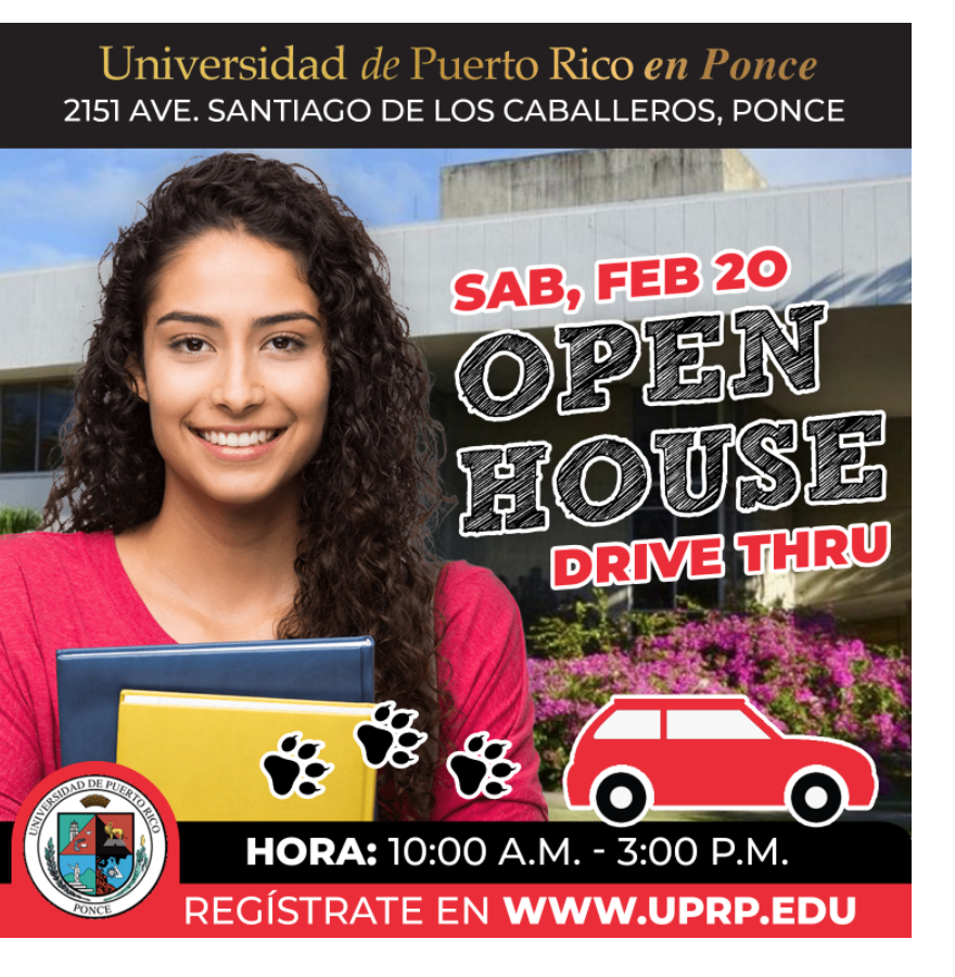 UPR Ponce celebrará Casa Abierta “Drive-thru” – Universidad de Puerto Rico