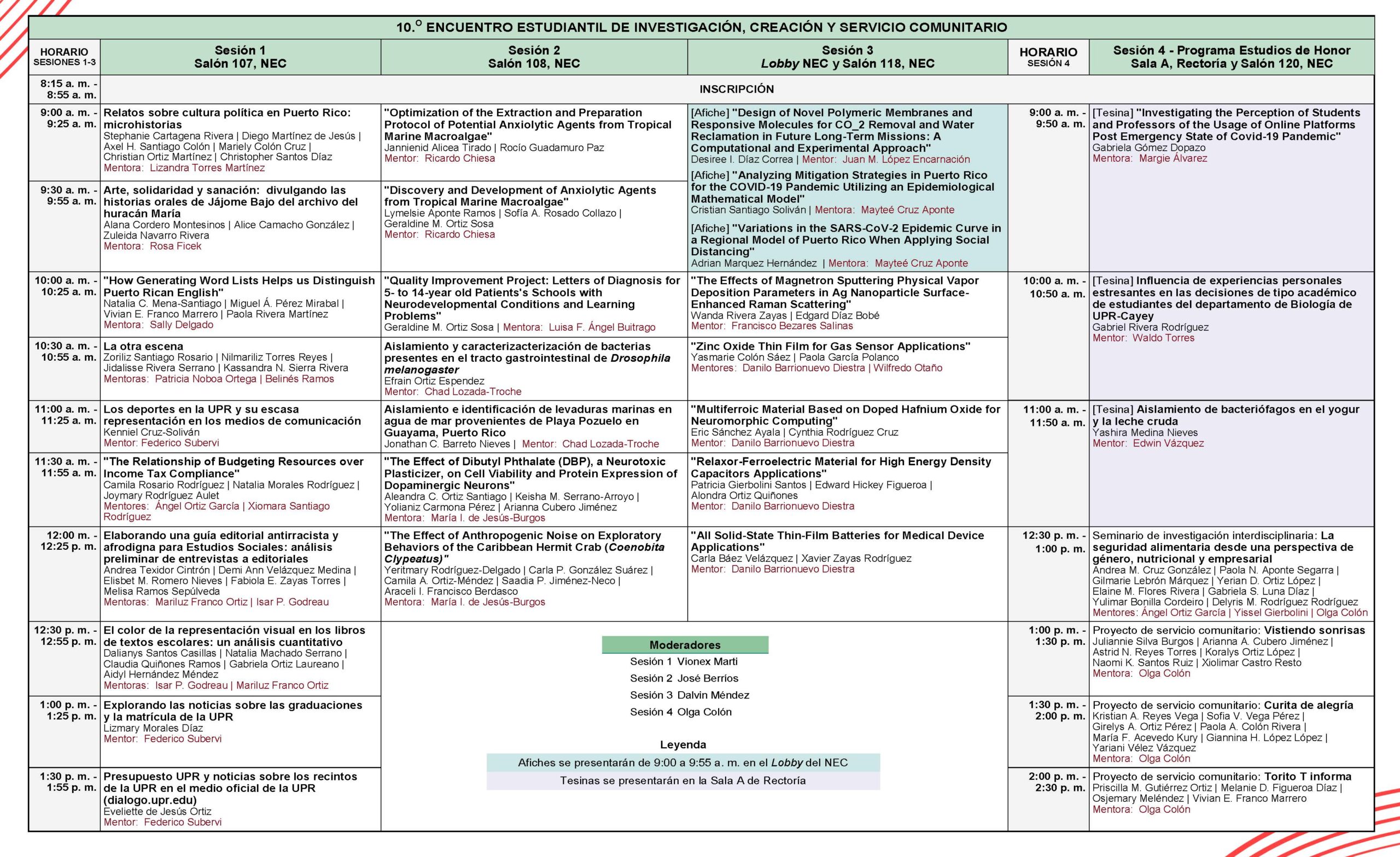 Programa – Encuentro Estudiantil 2023 – Instituto de Investigaciones ... Programa – Encuentro Estudiantil 2023 – Instituto de Investigaciones ...